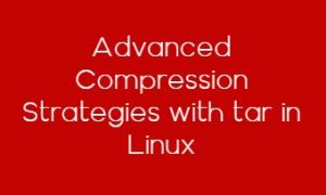 Advanced Compression Strategies With Tar In Linux | Server.net - Blog