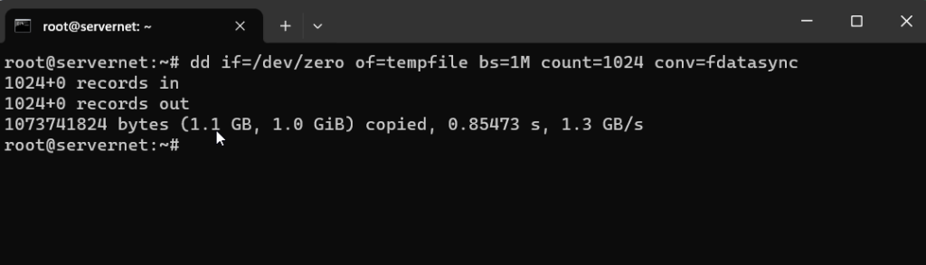 Testing Disk Read and Write Speed on Linux | server.net - blog