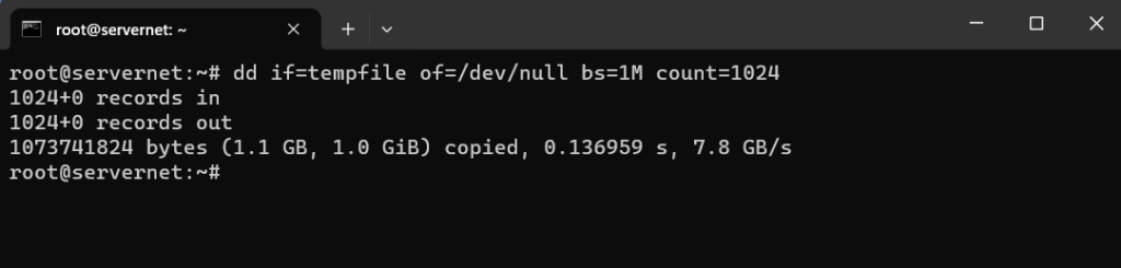 Testing Disk Read and Write Speed on Linux | server.net - blog