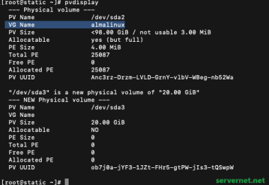 How to Extend Disk on AlmaLinux (LVM)