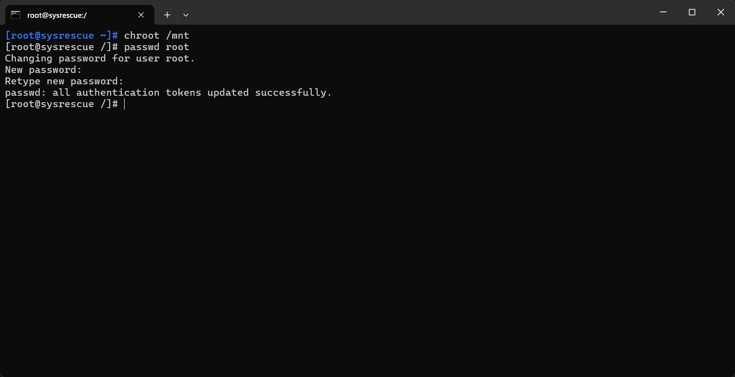Reset Root Password in Rescue Mode Effectively | server.net - blog